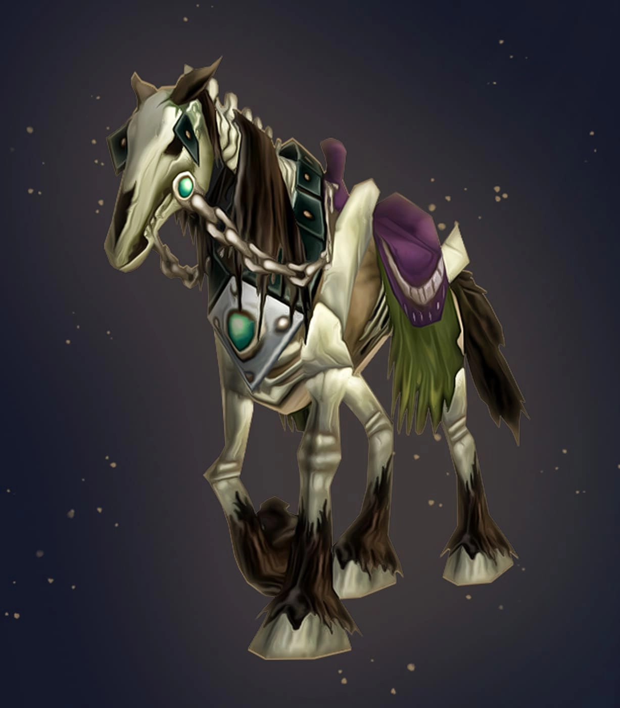 Brown Skeletal Horse Mount