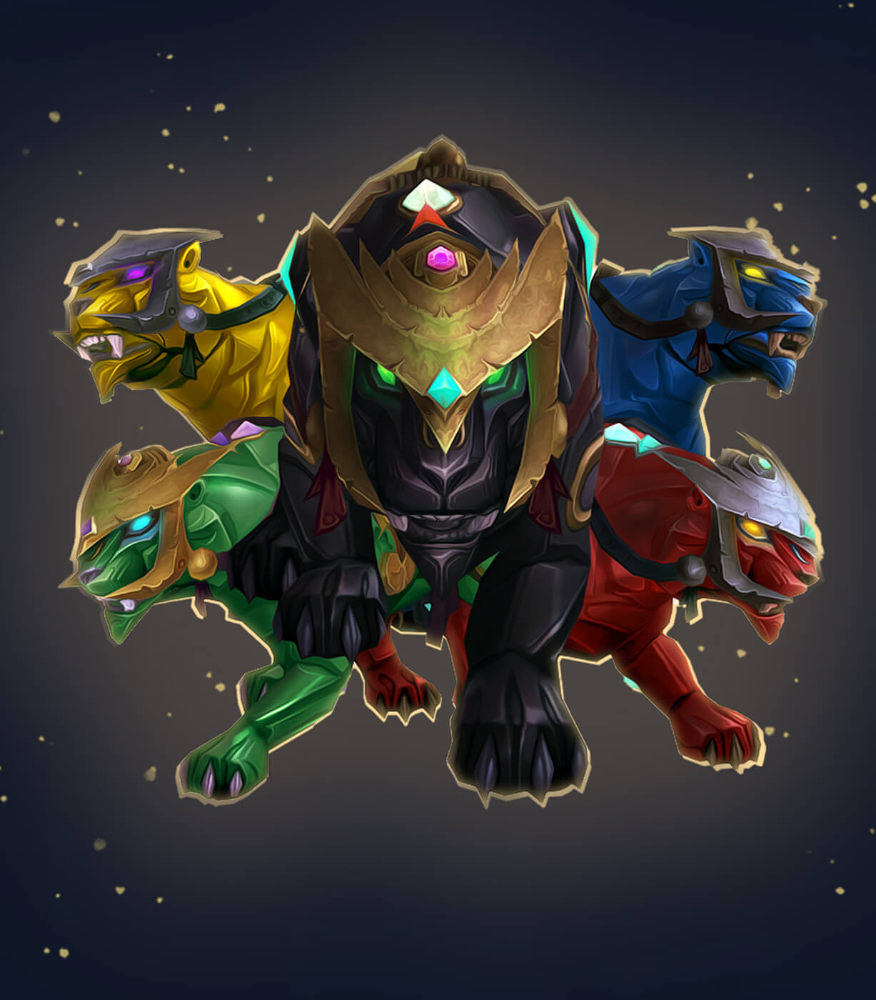 Jeweled Onyx Panther Mount | Buyboost.com