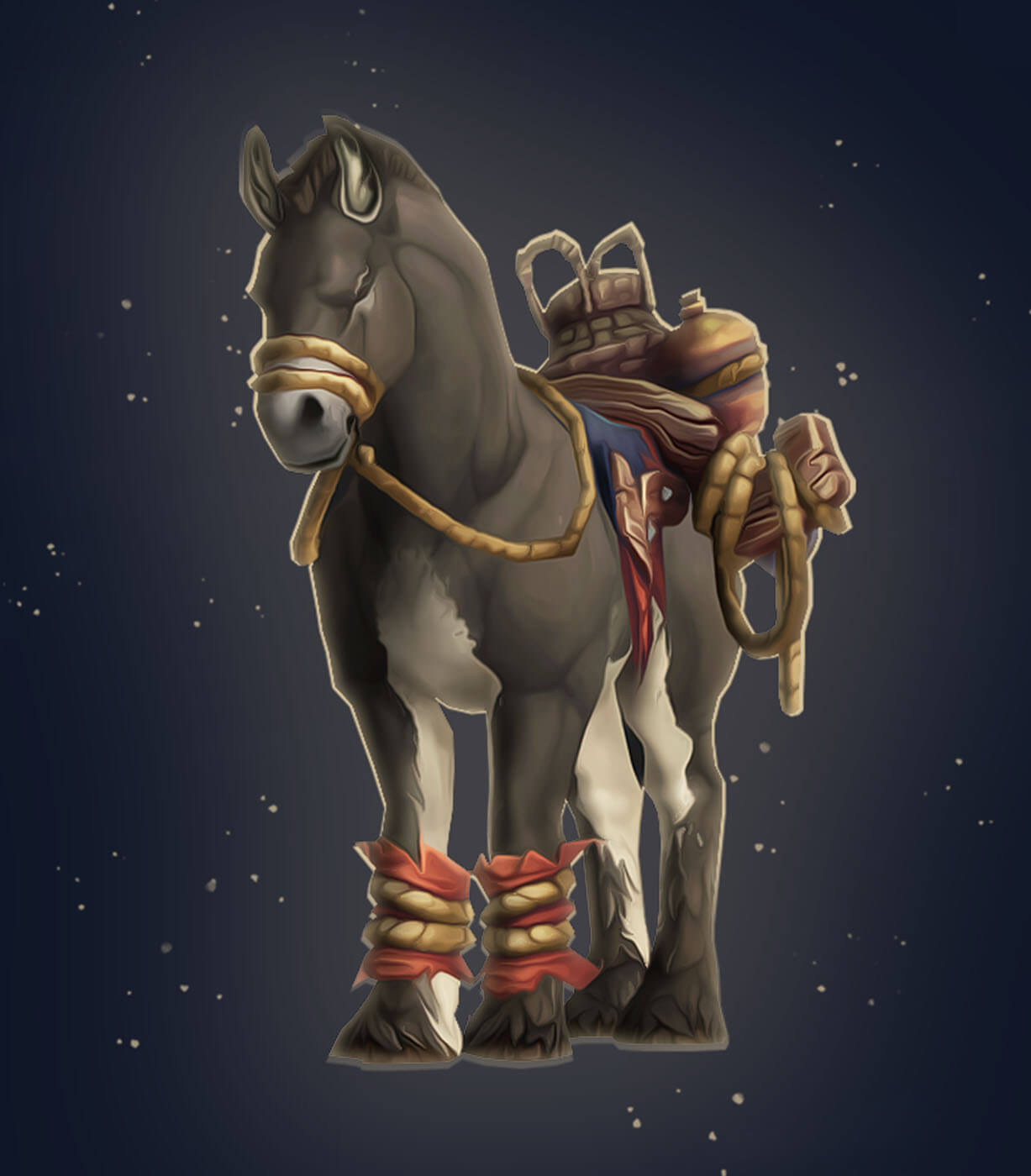 Terrified Pack Mule Mount