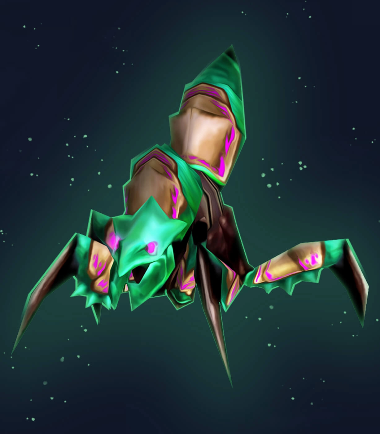 Green Qiraji Resonating Crystal Mount | Buyboost