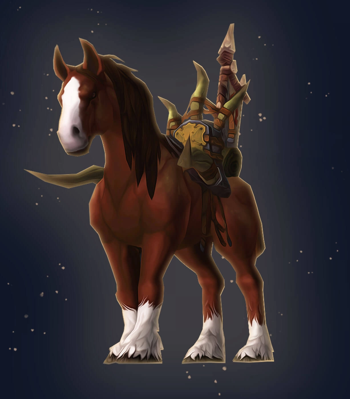 Broken Highland Mustang Mount